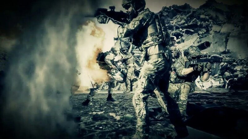 Video Background Stock Footage Free ( War. Military intro in layers ...