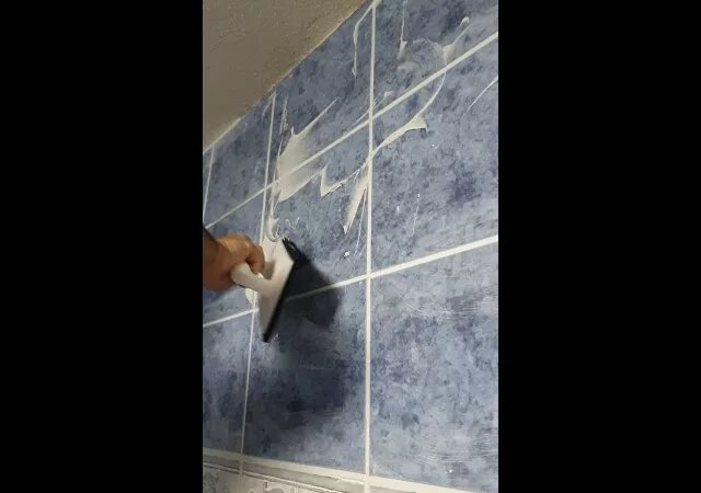 Banyo Kalebodur Fayans Derz Dolgusu Tamirati / Painting bathroom tiles ...