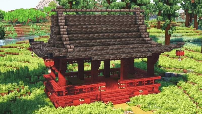 Minecraft: How to Build a Japanese Pavilion | Easy Japanese Build ...