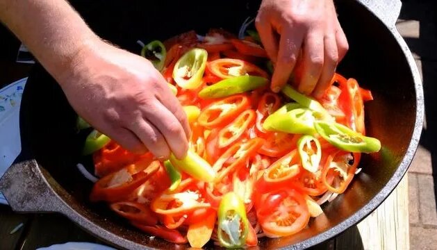 Басма Узбекская В Казане НА ДАЧЕ Очень вкусное и простое блюдо Basma ...