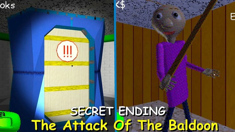The Attack Of The Baldloon! (Secret Ending) - Baldi's Basics Mod ...