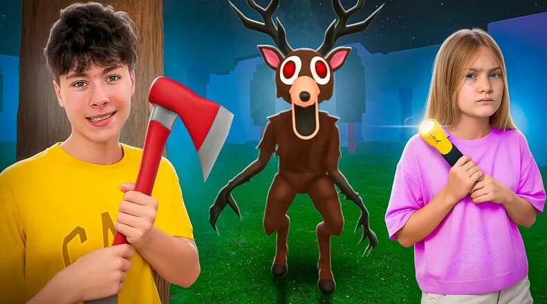 Попали в Roblox 99 Ночей В ЛЕСУ в Реальной Жизни // 2 серия // — Видео ...