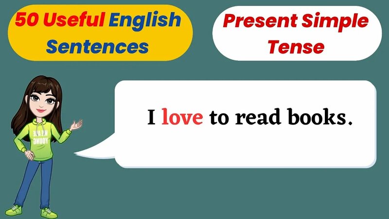50 Useful English Sentences - Present Simple Tense | Daily English ...
