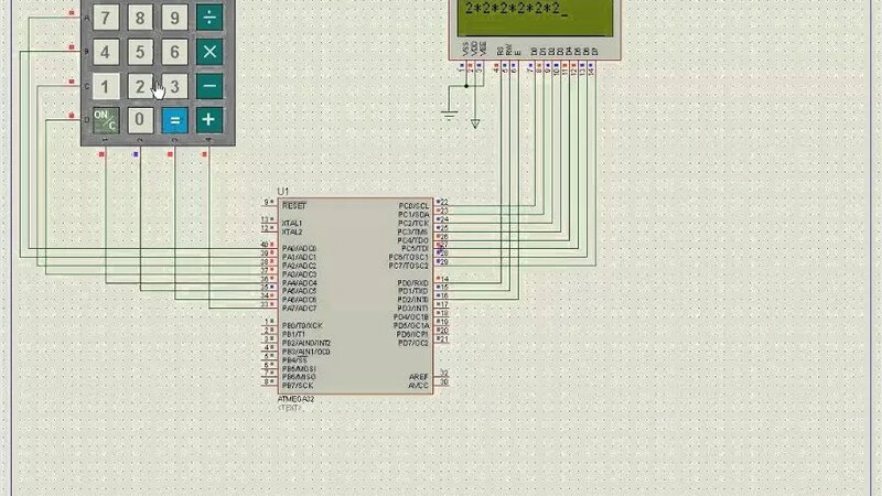 Calculator proj: some features(Avr atmega32)