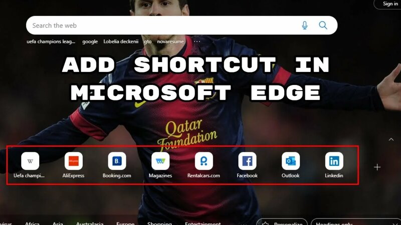 How to Add Shortcut in Microsoft Edge | Create Shortcut in Microsoft ...