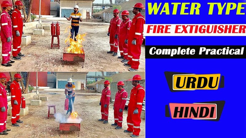 Use of Water type Fire extinguisher- (A Type fire)-Complete training ...