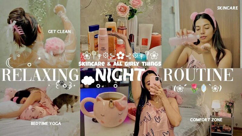 Night Routine . ˚ (nighttime skincare, shower, cooking + relax with me ...