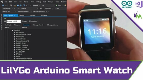 Arduino Smart Watch Esp32 - LilyGo T-Watch-2020 - EroFound