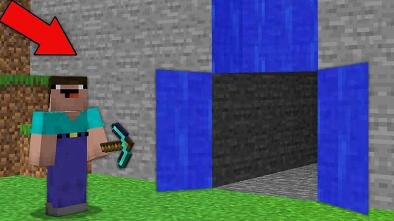 How to open this secret base behind waterfall in minecraft ? 100% ...