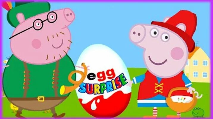 Surprise Eggs!!! Peppa Pig Little Red Riding Hood - Свинка Пеппа ...