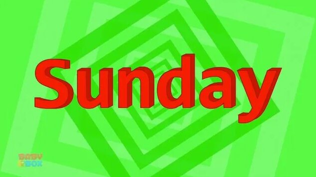Sunday Monday | Days Of The Week Song | Kindergarten Song | Nursery ...