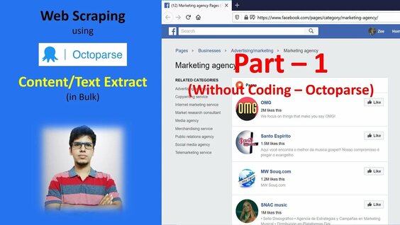 Web Scraping - Content & Text without coding (using Octoparse) - Part 1 - EroFound