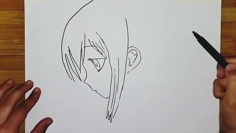 Anime pencil drawing. Аниме рисунок карандашом. Девушка рисунок. Сурет ...