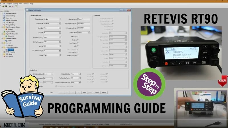 Retevis RT90 DMR radio complete Programming Guide, everything you need ...