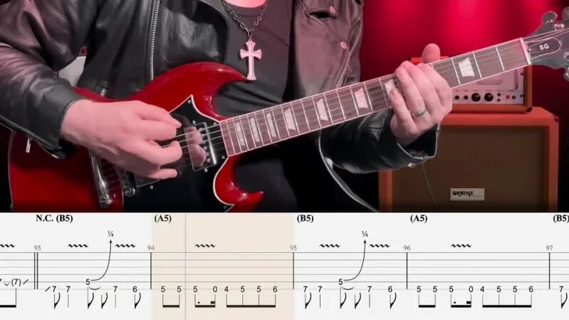 Black Sabbath - Iron Man - Guitar Tab Lesson Cover Tutorial Remake ...