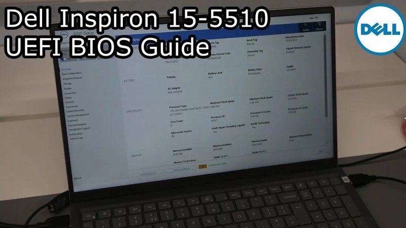 Dell Inspiron 15-5510 - UEFI BIOS Firmware Guide - Yandex Video aramada ...