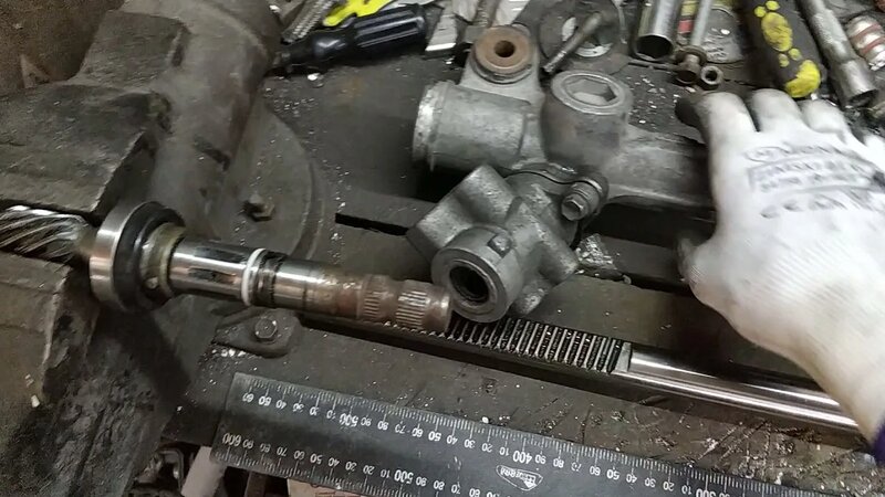 обзор конструкции рулевой рейки с гидроусилителем и переделка в "сухую ...