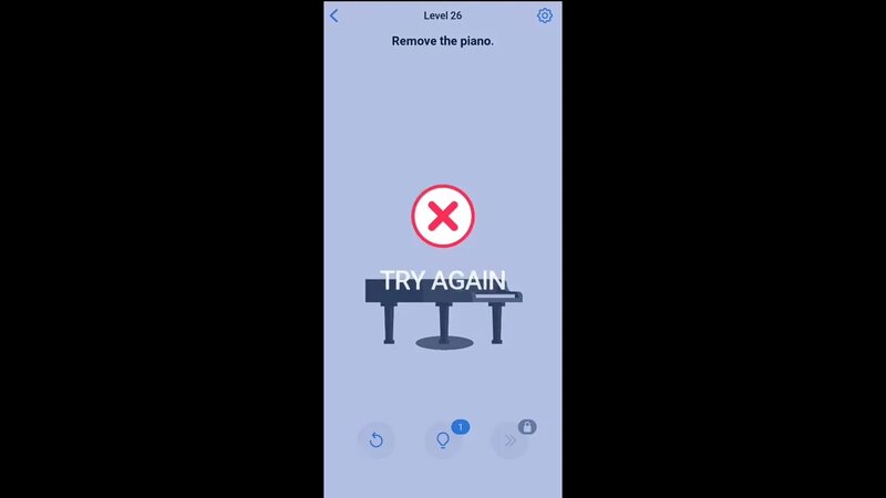 Easy Game Brain Test Level 26 Remove The Piano Walkthrough Solution ...