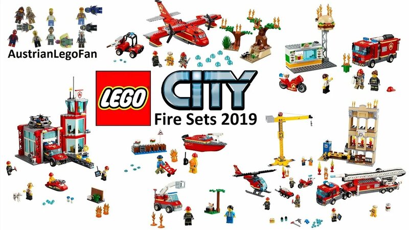 Lego City Fire Sets 2019 Compilation of all Sets - Lego Speed Build ...