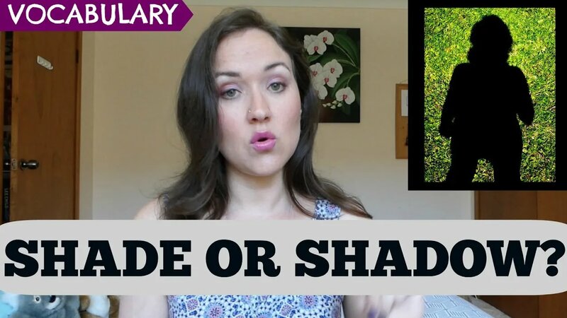 The difference between shade and shadow - Learn English for Free with ...