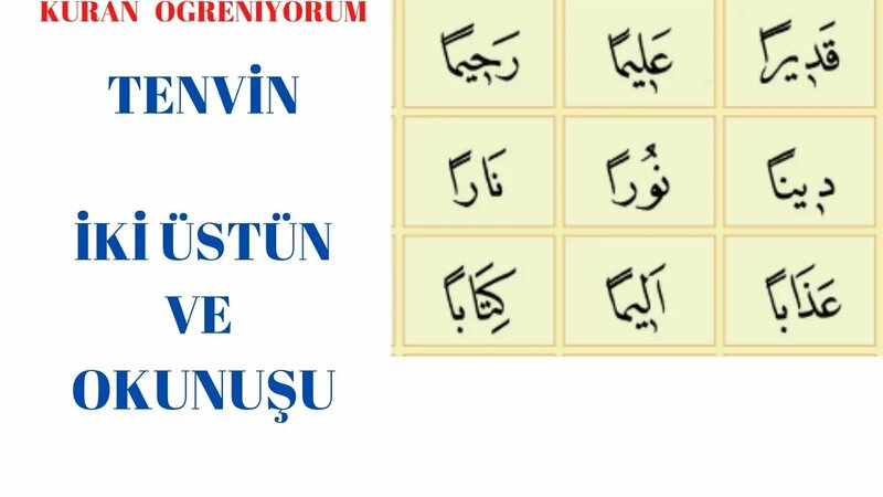 Tenvin - iki üstün nasıl okunur, iki üstün örnekleri, iki üstün nedir ...