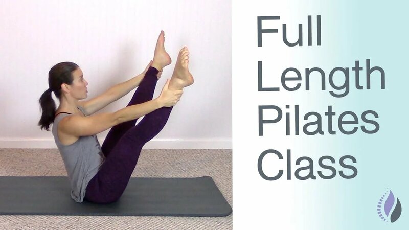 Full Length Pilates Mat Class | Pilates Workout at Home with NO ...