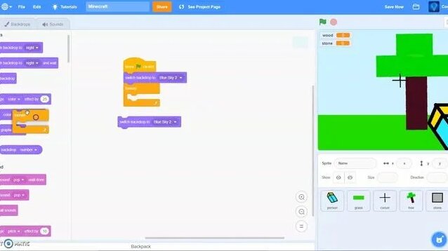 HOW TO MAKE Minecraft IN Scratch PART-3 #Scratch #minecraft ft. Crazy ...