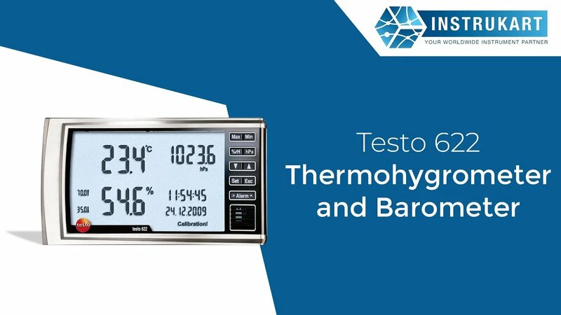 Testo 622-Thermohygrometer and Barometer| Instrukart - Смотреть онлайн ...