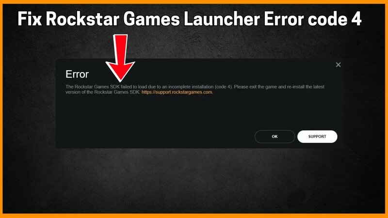 Rockstar Games Launcher: Error code 4 - Смотреть онлайн в поиске ...