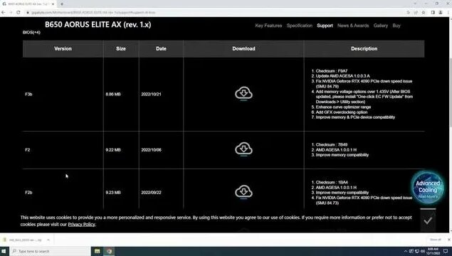 Gigabyte B650 Aorus Elite AX BIOS update - Смотреть онлайн в поиске ...