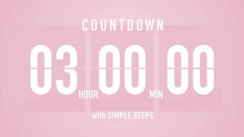 3 Hour Countdown Timer Flip Clock with Simple Beeps - Смотреть онлайн в ...