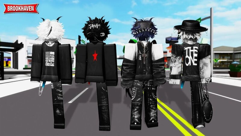 Outfit EMO Slender Untuk Cowok Di Brookhaven - Roblox Part 30 ...