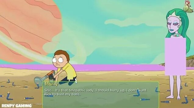 Rick and Morty - The Central Finite Curve Walkthrough Gameplay by Renpy ...