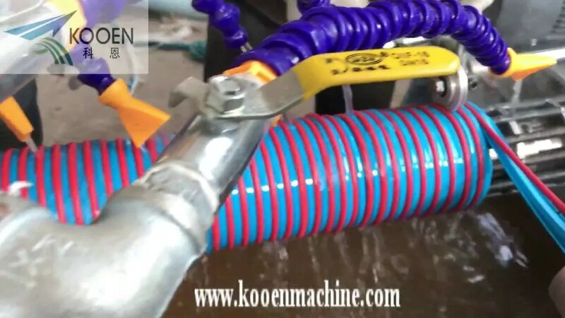 Kooen PVC suction hose extrusion line/ PVC spiral reinforced hose ...