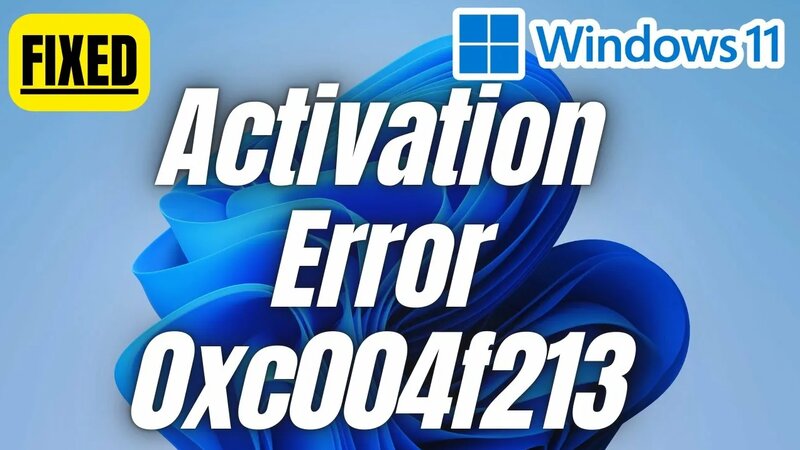 How to Fix Windows 11 Activation Error Code 0xC004F213 | Step-by-Step ...