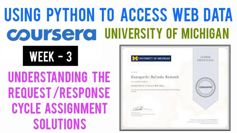 Coursera: Using Python to Access Web Data Understanding The Request ...