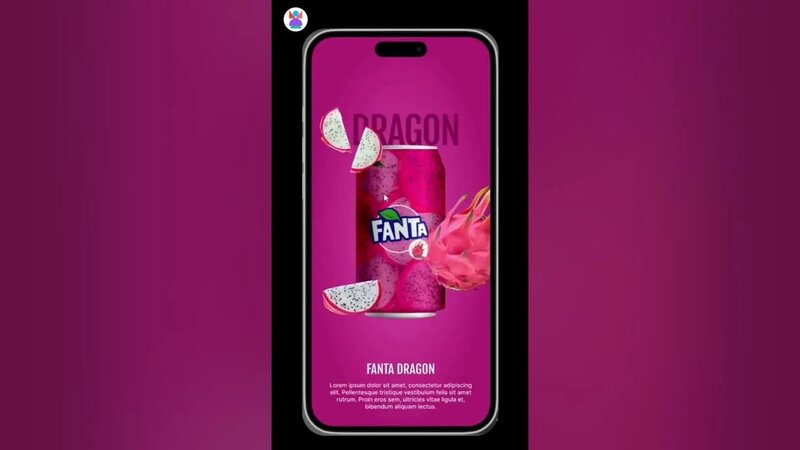 Figma 3D Slider Animation | Fanta App UI Design - Смотреть онлайн в ...