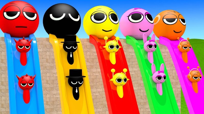 Sprinki|Спрунки или Спрунке Incredibox Sprunki Raddy Pinki Oren Black ...