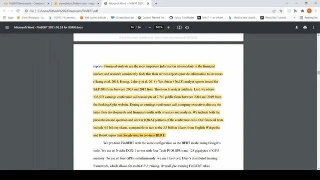 FinBERT Financial Sentiment Analysis Hugging Face Demo and Explanation ...