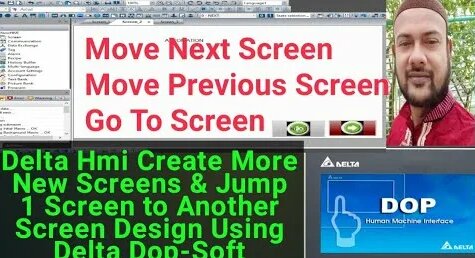 Delta Hmi Create More New Screens & Jump 1 Screen to Another Screen ...