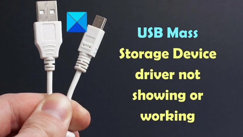 USB Mass Storage Device driver not showing or working - Смотреть онлайн ...