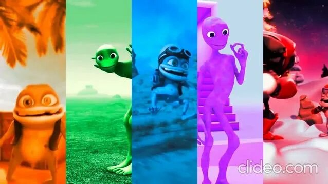 Color Dance Challenge DAME TU Cosita vs All Crazy Frog vs El Taiger Me ...