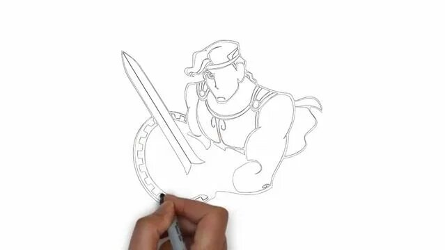 как нарисовать геракла, how to draw Heracles, cómo dibujar Heracles ...
