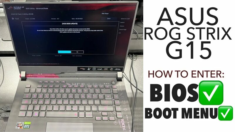 ASUS ROG Strix G15 - How To Enter Bios/UEFI Settings & Boot Menu ...