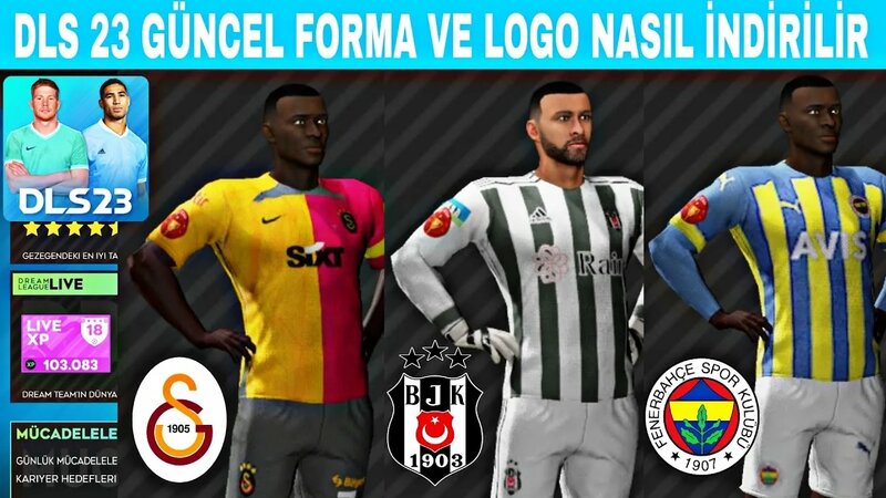 DLS 23'DE LOGO VE Forma Nasil İndirilir - Güncel Linkler!! Dream League ...
