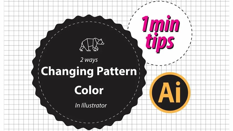 How to Change Pattern Color in Illustrator (2 ways) | The Design ...