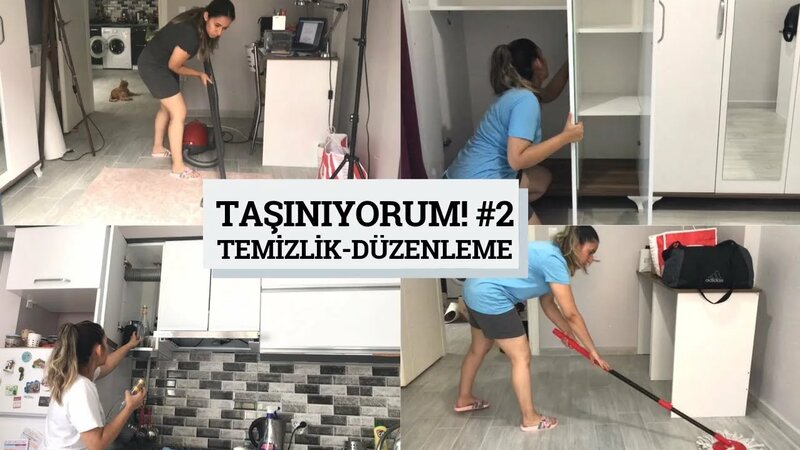 Yeni Ev Temizliği || Taşınma-Yerleşme-Eşyaları Düzenleme || Zeynep ...