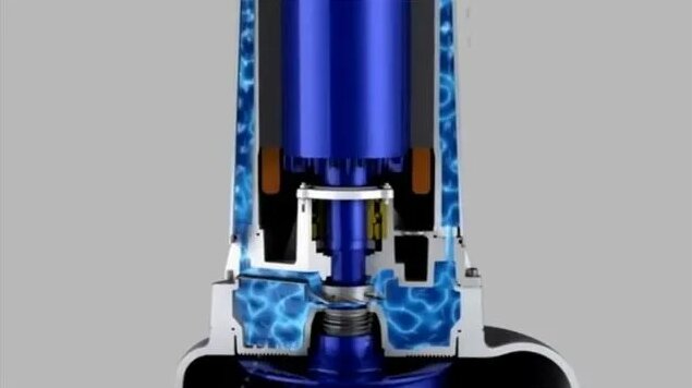 Submersible sewage pumps Sulzer XFP. Closed loop water cooling system ...