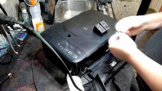 Установка СНПЧ на МФУ Canon Pixma серии Mg3040, 2540s, и т. д ...