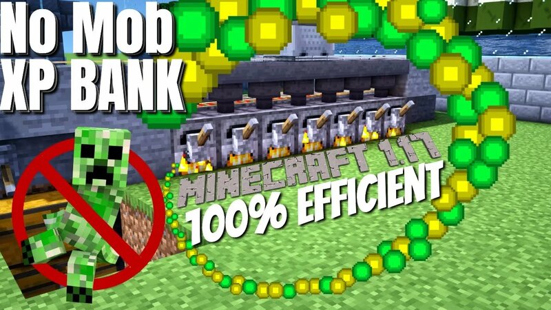 Minecraft XP BANK 100% Efficient | XP Bank for Minecraft Survival 1.17 ...